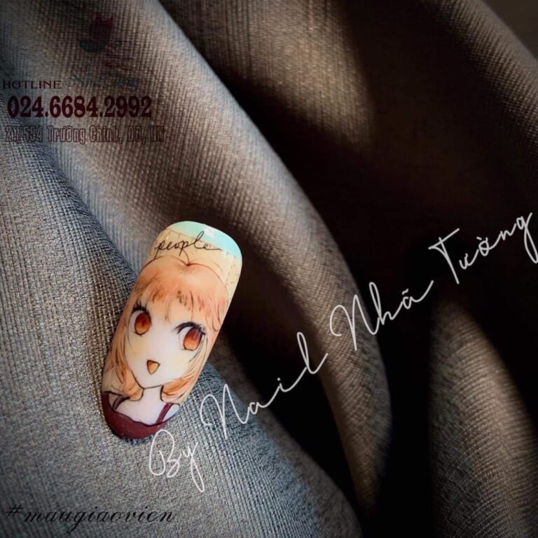 Mẫu nail Manga Chibi - Dạy học nail chuyên nghiệp - Học làm nail